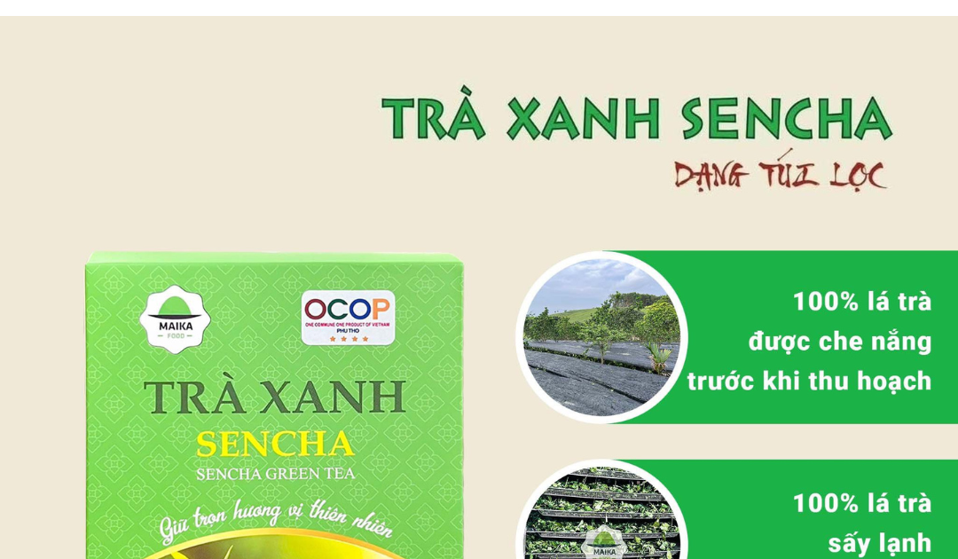 Trà xanh Sencha - Maika Food-Thực phẩm-Trà xanh | Báo Nhân Dân điện tử