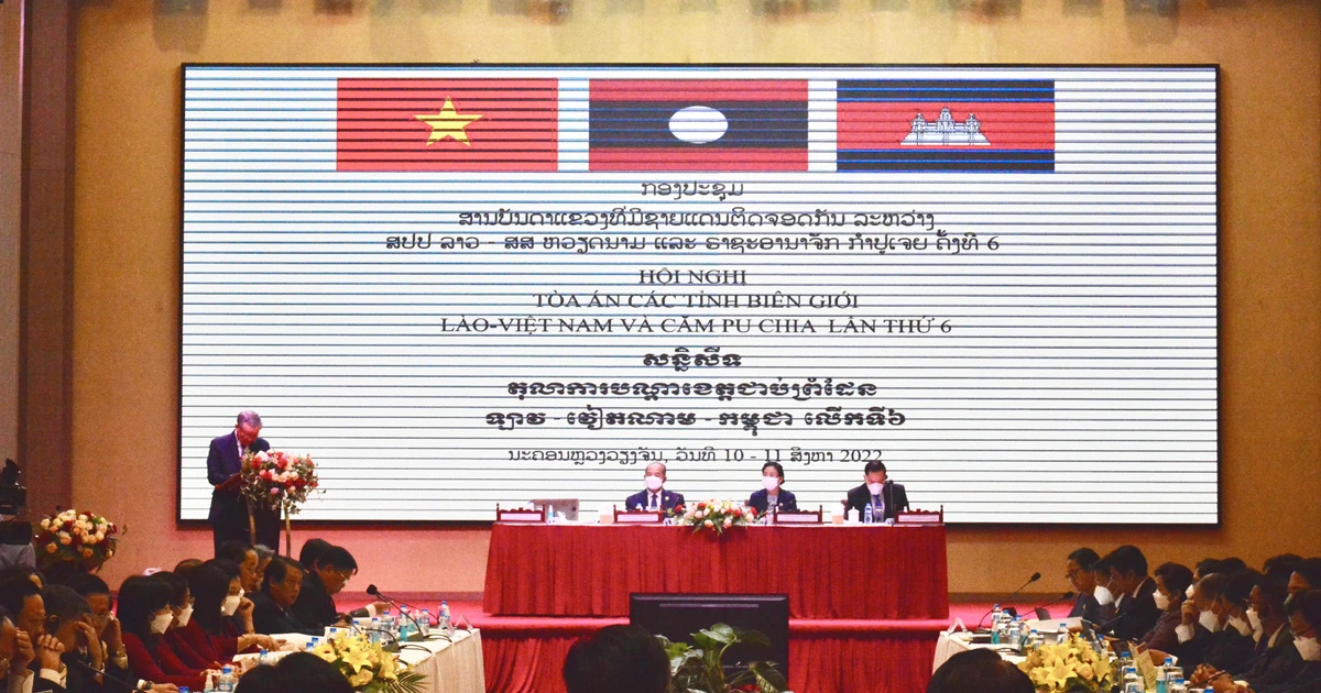 Khai mạc Hội nghị Tòa án các tỉnh biên giới Việt Nam-Lào-Campuchia ...