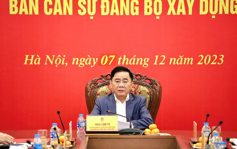 Đoàn Kiểm tra của Bộ Chính trị làm việc với Ban cán sự đảng Bộ Xây dựng ...