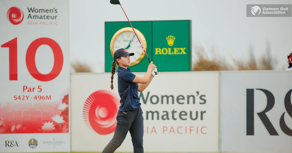 Nữ golfer Lê Chúc An lọt Top 10 sau vòng 1 WAAP 2025 | Báo Nhân Dân điện tử