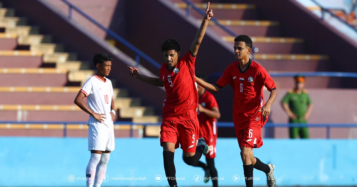U17 Yemen thắng đậm U17 Myanmar 6-1 tại vòng loại U17 châu Á 2025 | Báo Nhân Dân điện tử