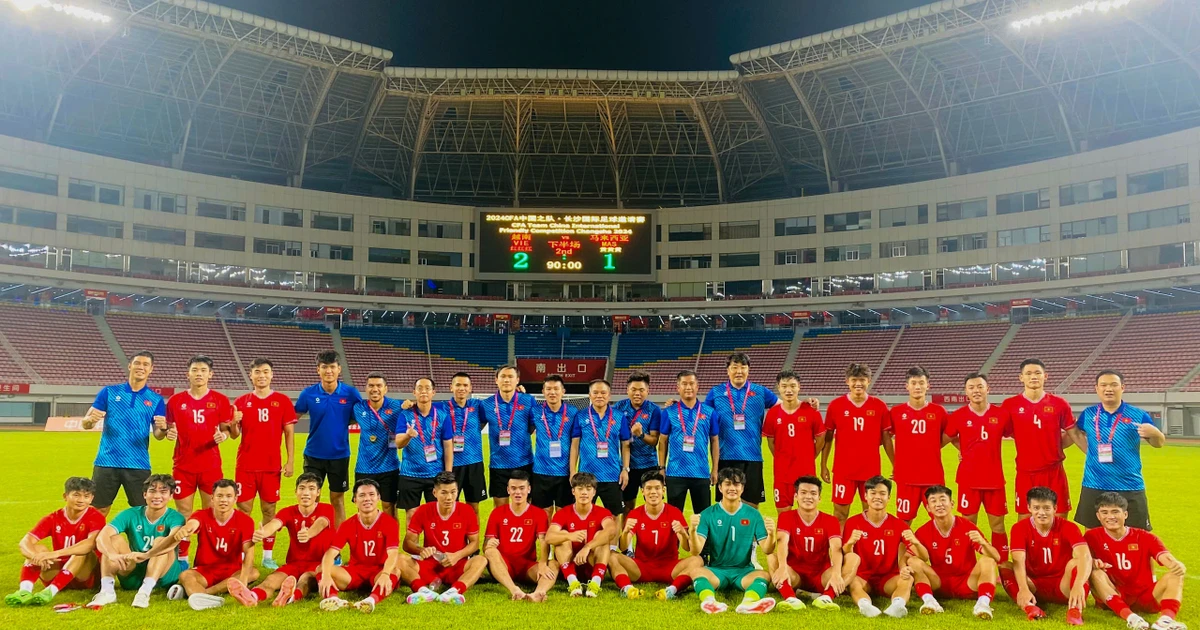 U22 Việt Nam thắng 2-1 U22 Malaysia trong trận giao hữu U22 | Báo Nhân Dân điện tử