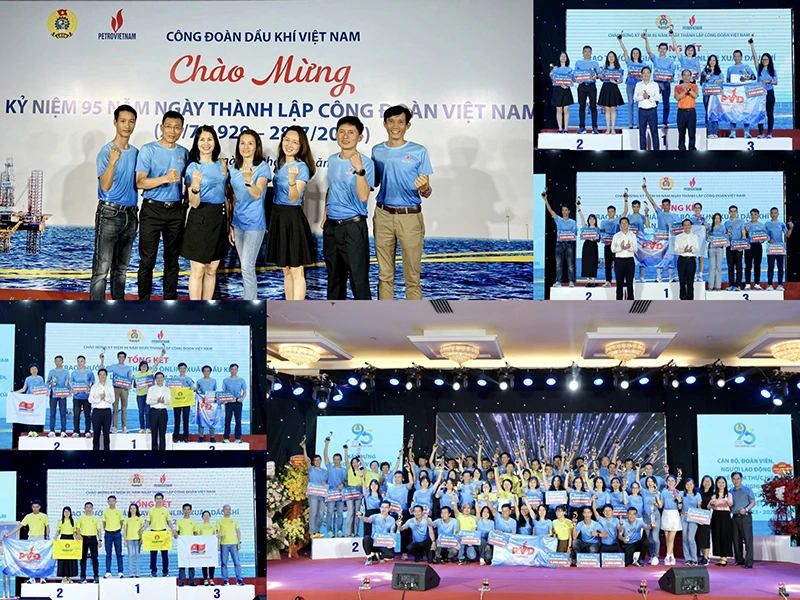 PV GAS nhận khen thưởng tại Lễ tổng kết Giải chạy bộ online Xuân Dầu ...