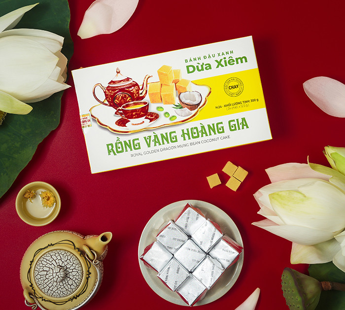 Bánh đậu xanh hương vị dừa Rồng Vàng Hoàng Gia-Thực phẩm-Bánh đậu xanh ...